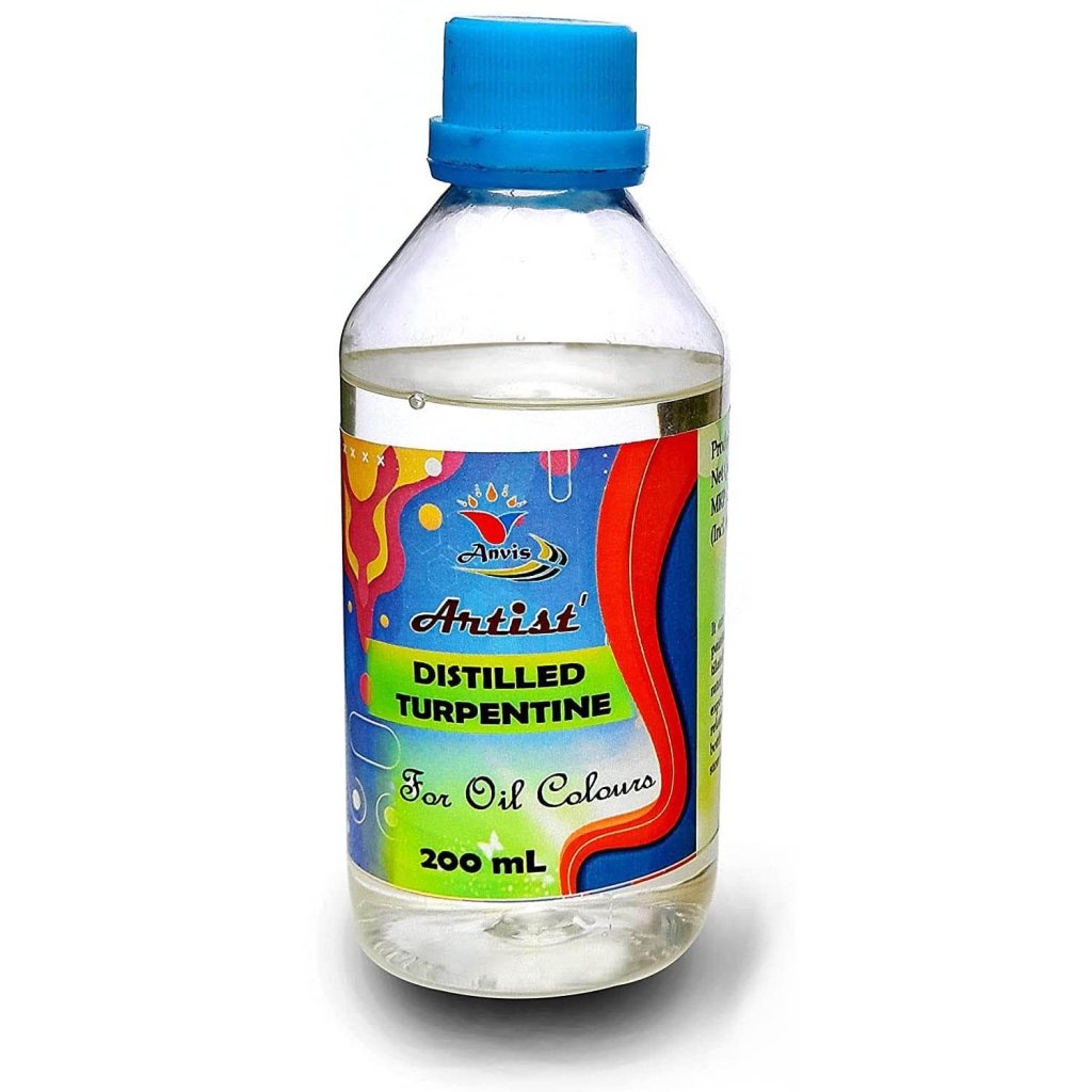 Artist Distilled Turpentine (200 ml) for Oil Color Drawing