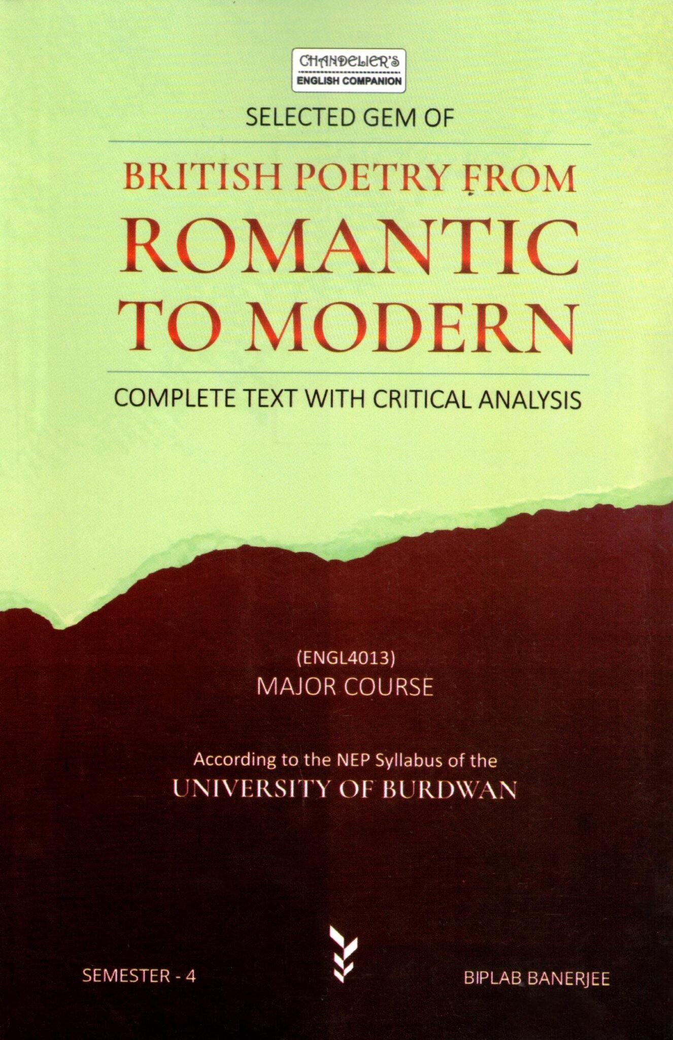 British Poetry From Romantic To Modern | Major Course Sem-4 BU